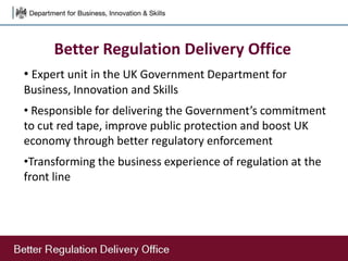 Better Regulation - Erica Steward, BRDO | PPT | Business Administration ...