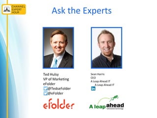 eFolder Webinar — BDR Pain Relief: eFolder + Replibit | PPT