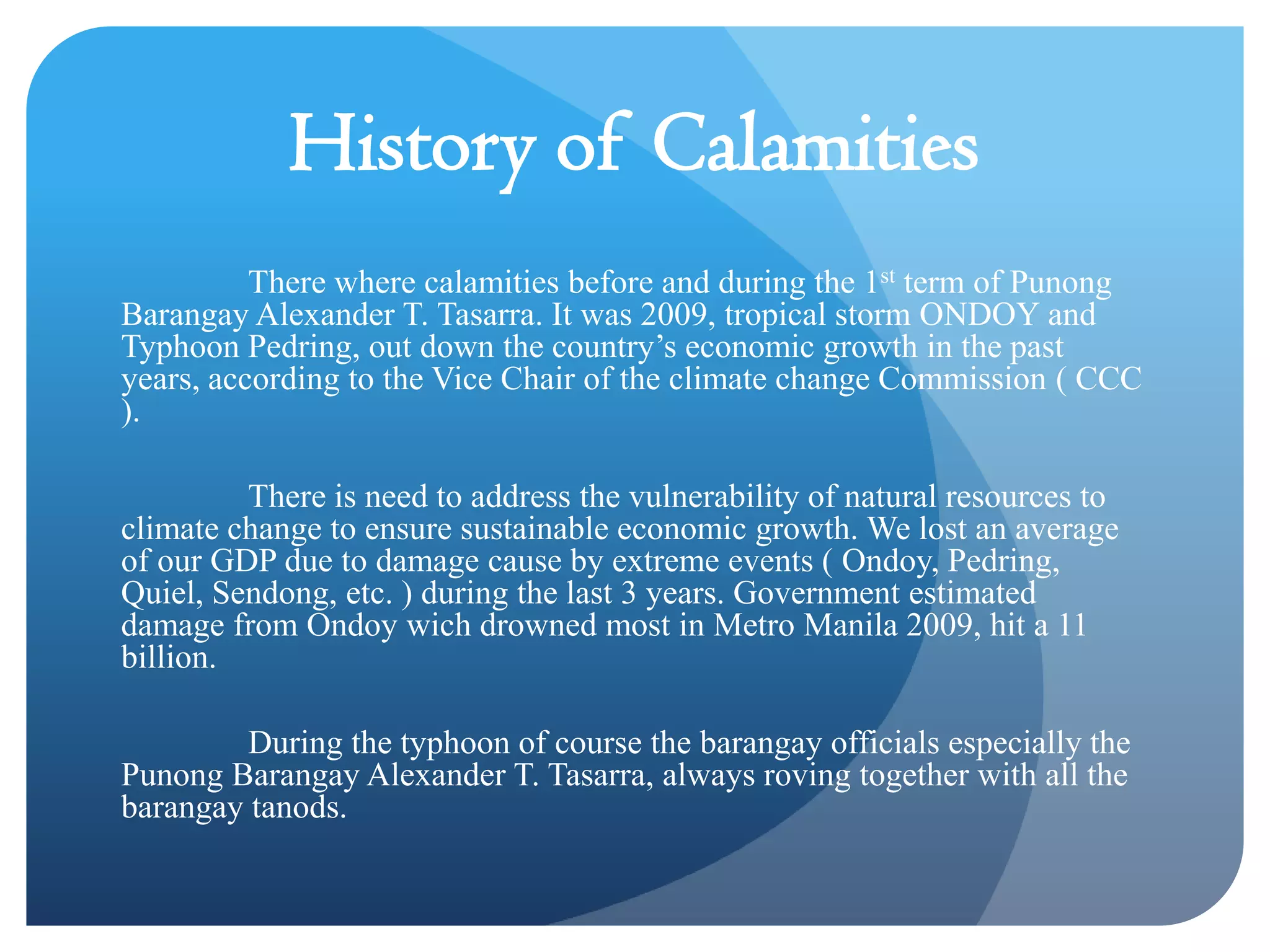 The Barangay Disaster Risk Reduction Management Plan | PPTX