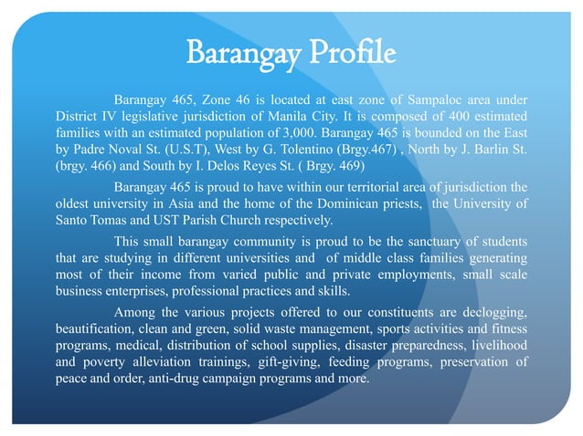 The Barangay Disaster Risk Reduction Management Plan | PPTX | Disasters