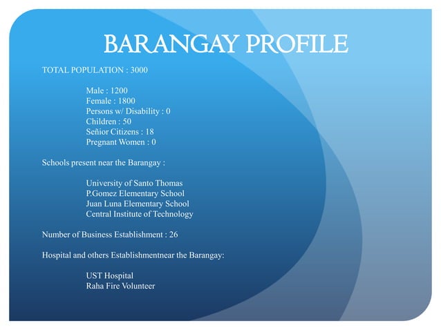 The Barangay Disaster Risk Reduction Management Plan | PPTX | Disasters