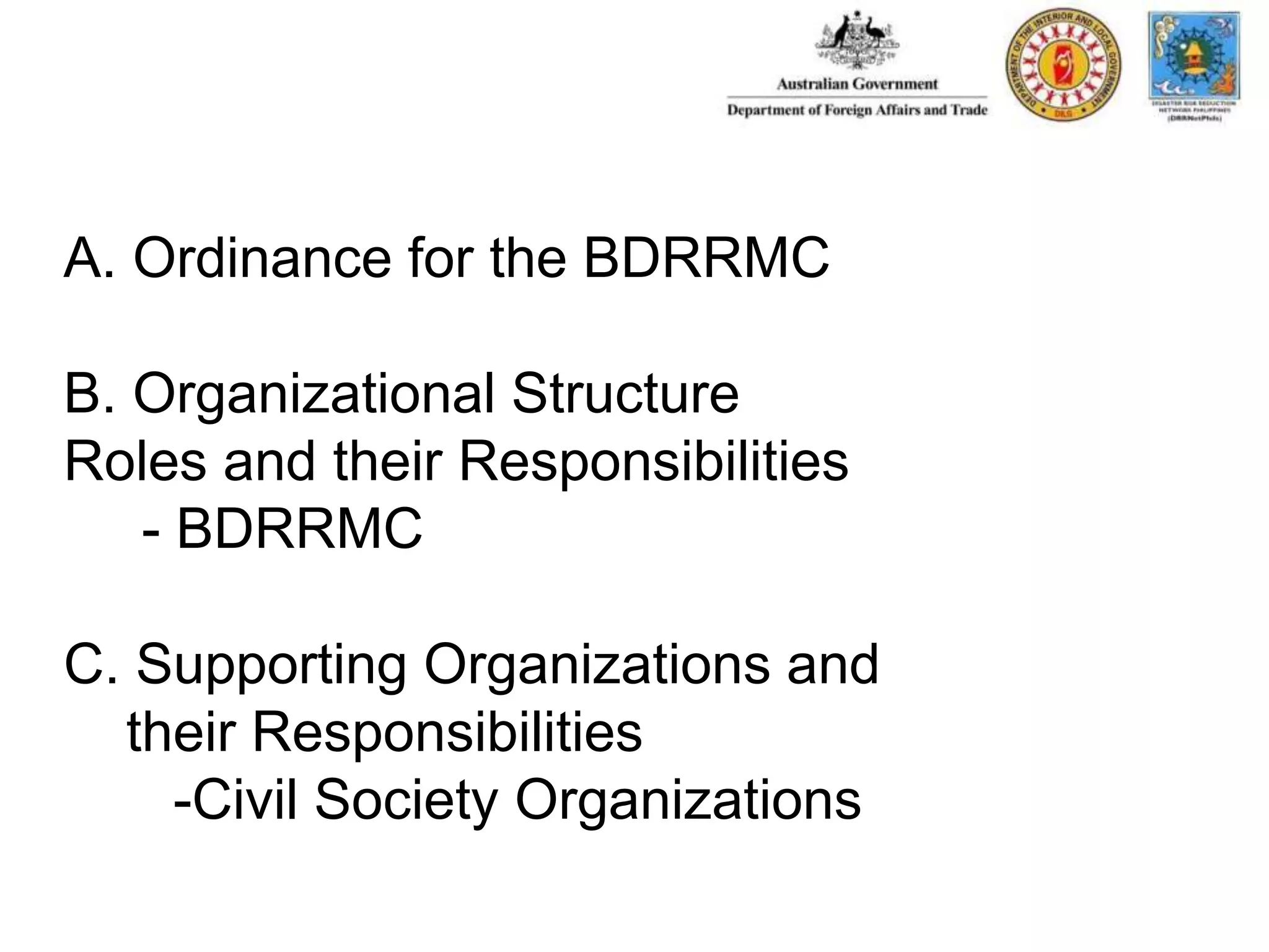 Barangay Bambang Disaster Risk Reduction and Management Planning ...