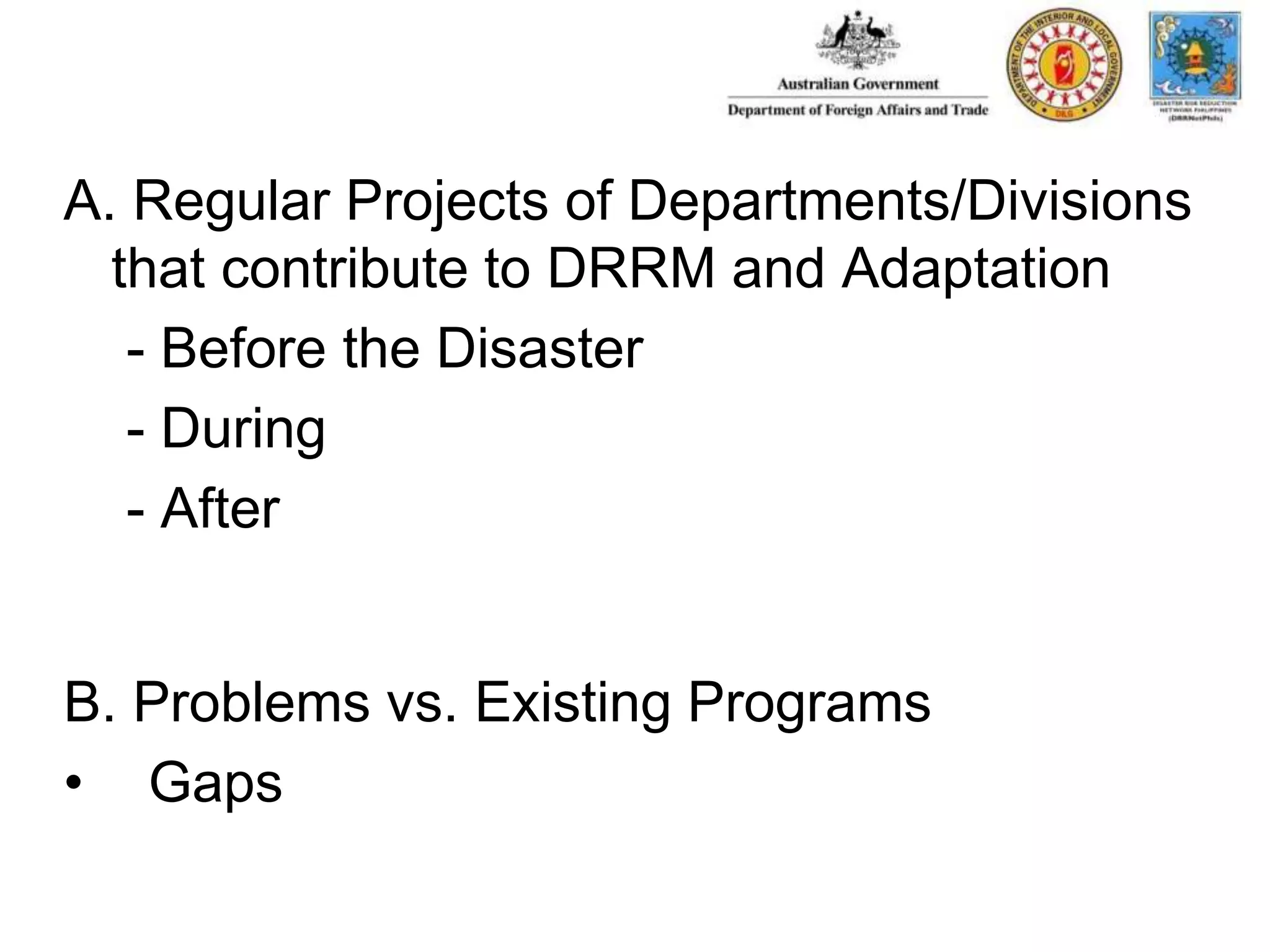 Barangay Bambang Disaster Risk Reduction and Management Planning ...