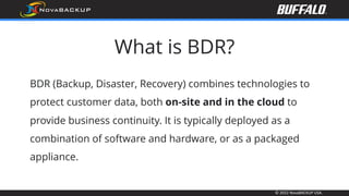 Backup & Disaster Recovery (BDR) | PDF | Data Storage and Warehousing ...
