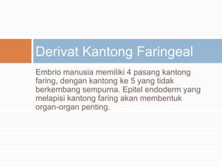 Pertumbuhan dan Perkembangan Komponen Pembentuk Wajah | PPTX