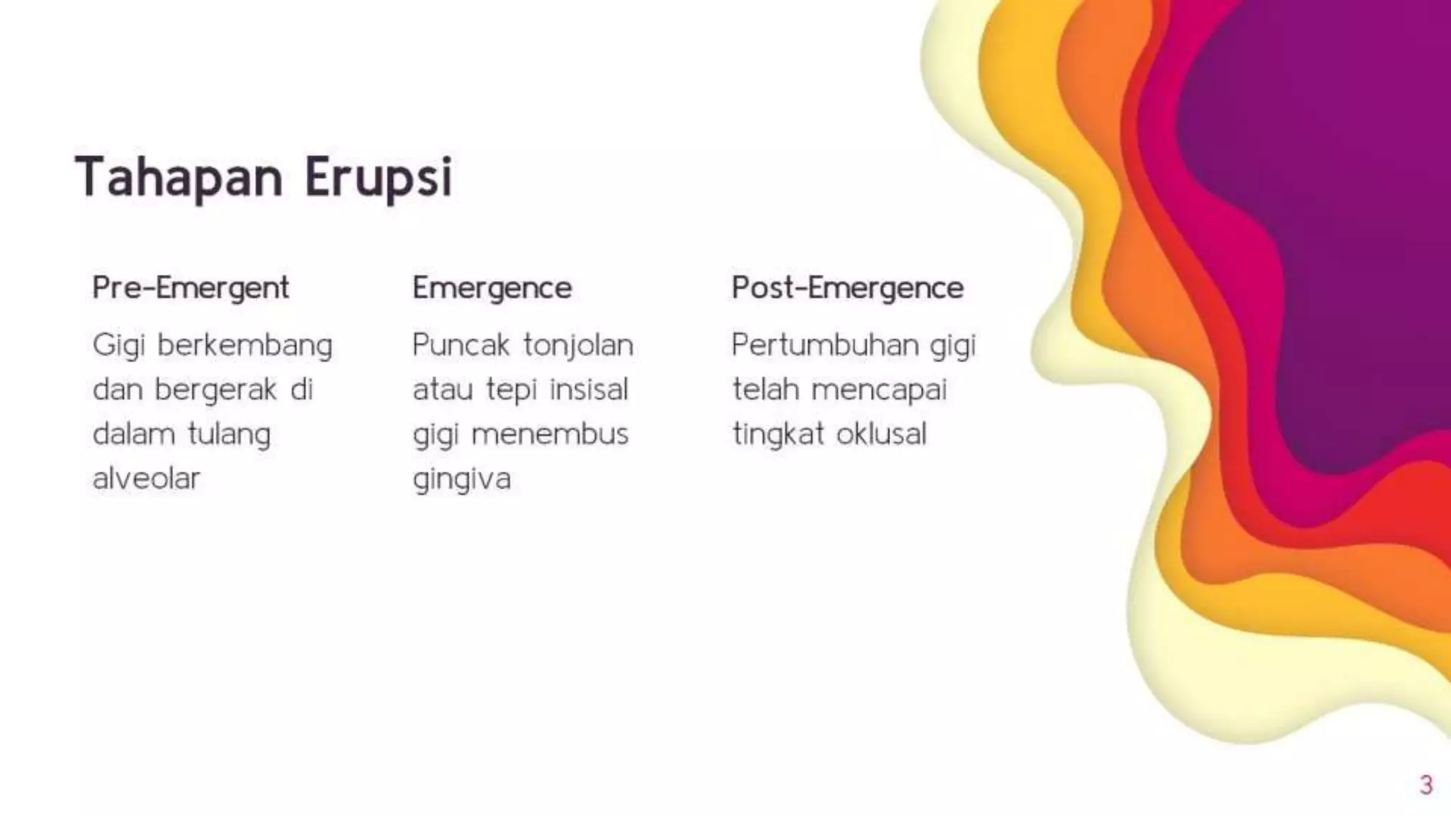 Kronologi Erupsi Gigi Permanen | PPTX
