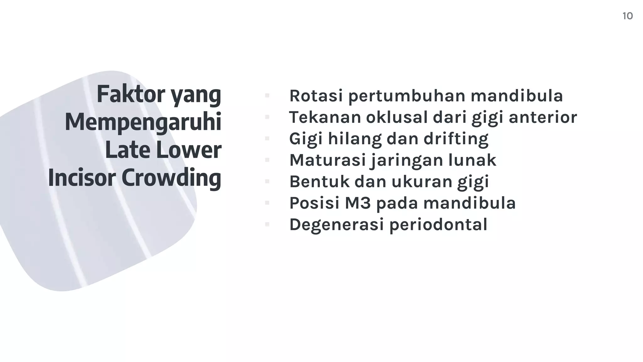 Jenis-jenis Maloklusi (Malposisi, Crowding, Open Bite) | PPTX