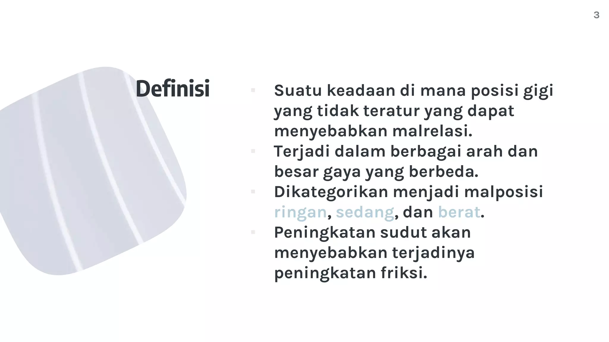 Jenis-jenis Maloklusi (Malposisi, Crowding, Open Bite) | PPTX