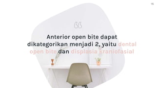 Jenis-jenis Maloklusi (Malposisi, Crowding, Open Bite) | PPTX