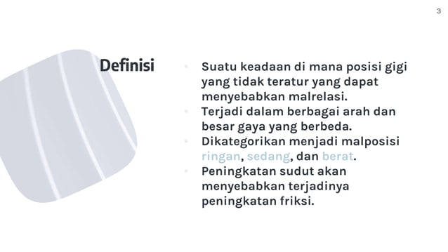 Jenis-jenis Maloklusi (Malposisi, Crowding, Open Bite) | PPTX