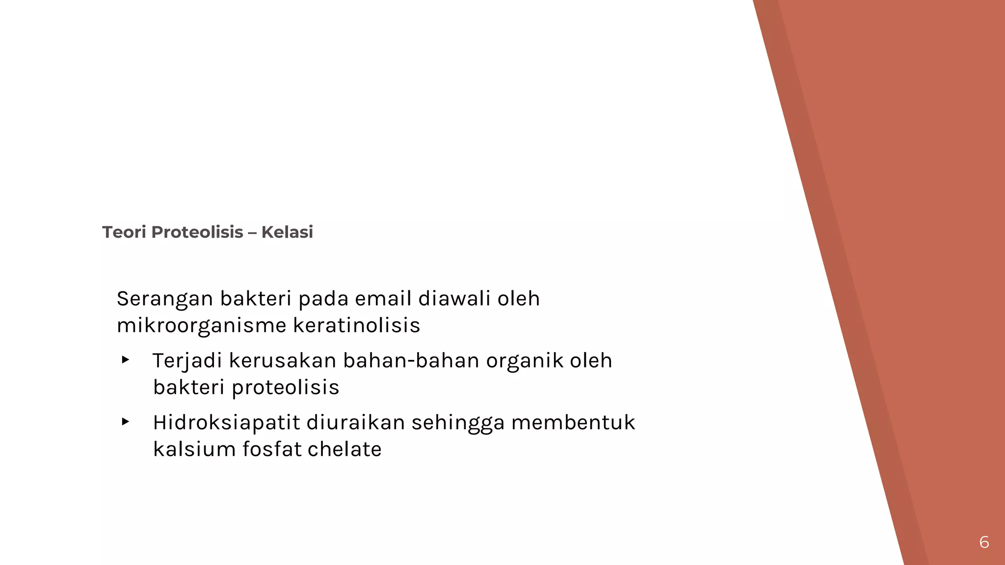 Teori Karies (Kimia Bakteriologis, Enzimologis, Elektrofisik, | PPTX