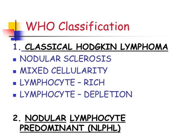 CLASSIFICATION DEFINITION & HODGKIN LYMPHOMA FOR BDS | PPT