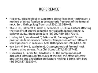 F technique for fracture neck femur | PPTX
