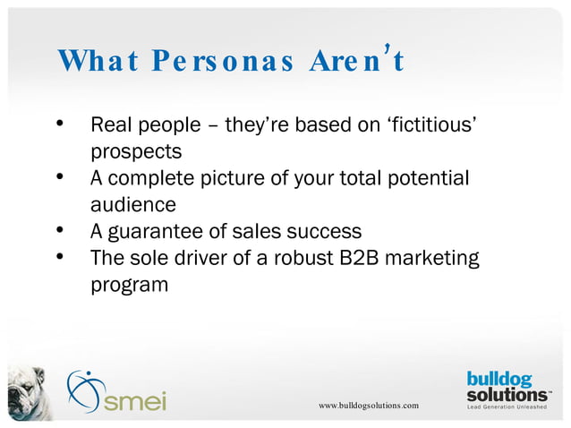 Buyer Personas – The Key to Sales & Marketing Alignment | PPT