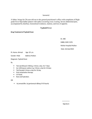 BDS 2Y Practical Asthma, Typhoid,UTI.docx