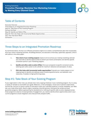 Promotion Planning: Maximize Your Marketing Calendar by Making Every ...