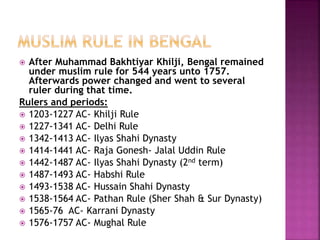 Bd Studies- Chapter 2-Linguistics-Establishment of Muslim Rule In ...