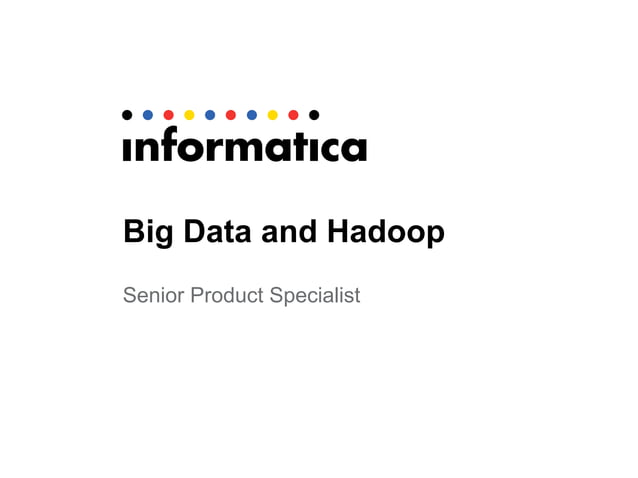 Big Data Taiwan 2014 Track2-2: Informatica Big Data Solution | PPT