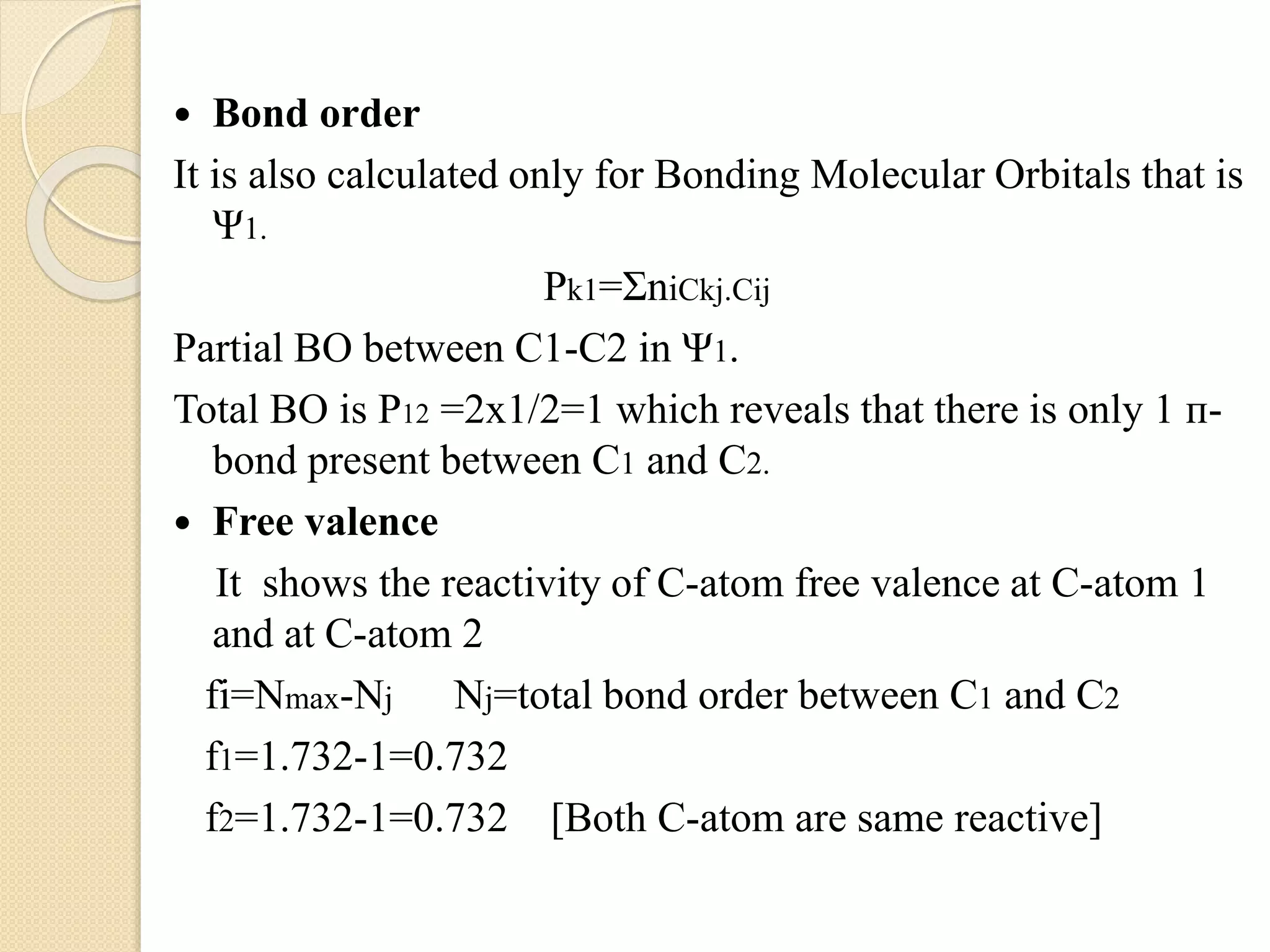 Huckel Molecular Orbital Theory | PPTX