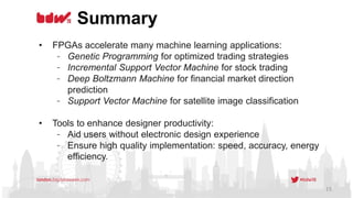 BDW16 London - Ingrid Funie, Imperial College London - Machine Learning and FPGA Based Hardware ...