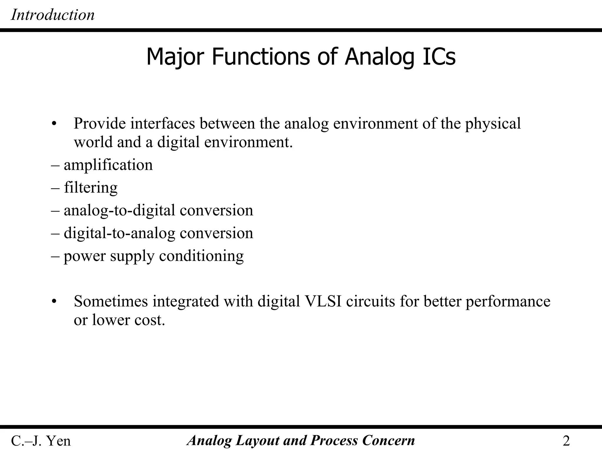 Analog Layout and Process Concern | PPT