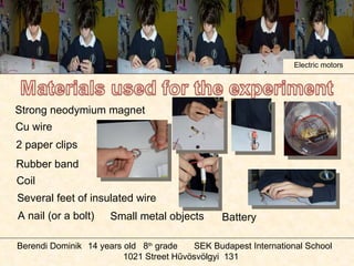 Electric motors | PPS | Physics | Science