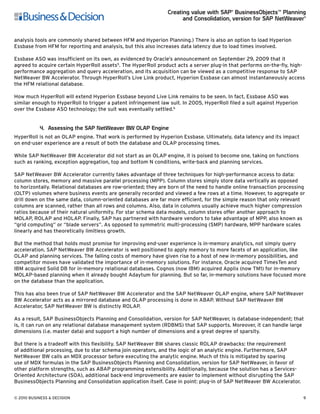 Creating Value with SAP BusinessObjects Planning and Consolidation ...