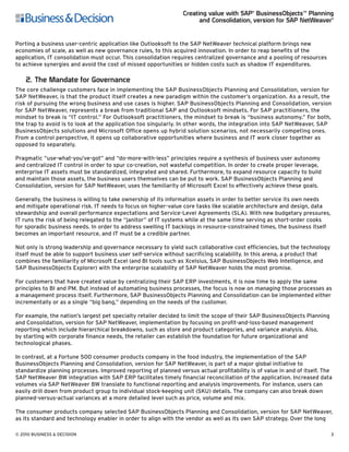 Creating Value with SAP BusinessObjects Planning and Consolidation, version for SAP NetWeaver | PDF