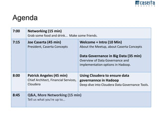 Data Governance, Compliance and Security in Hadoop with Cloudera | PPT