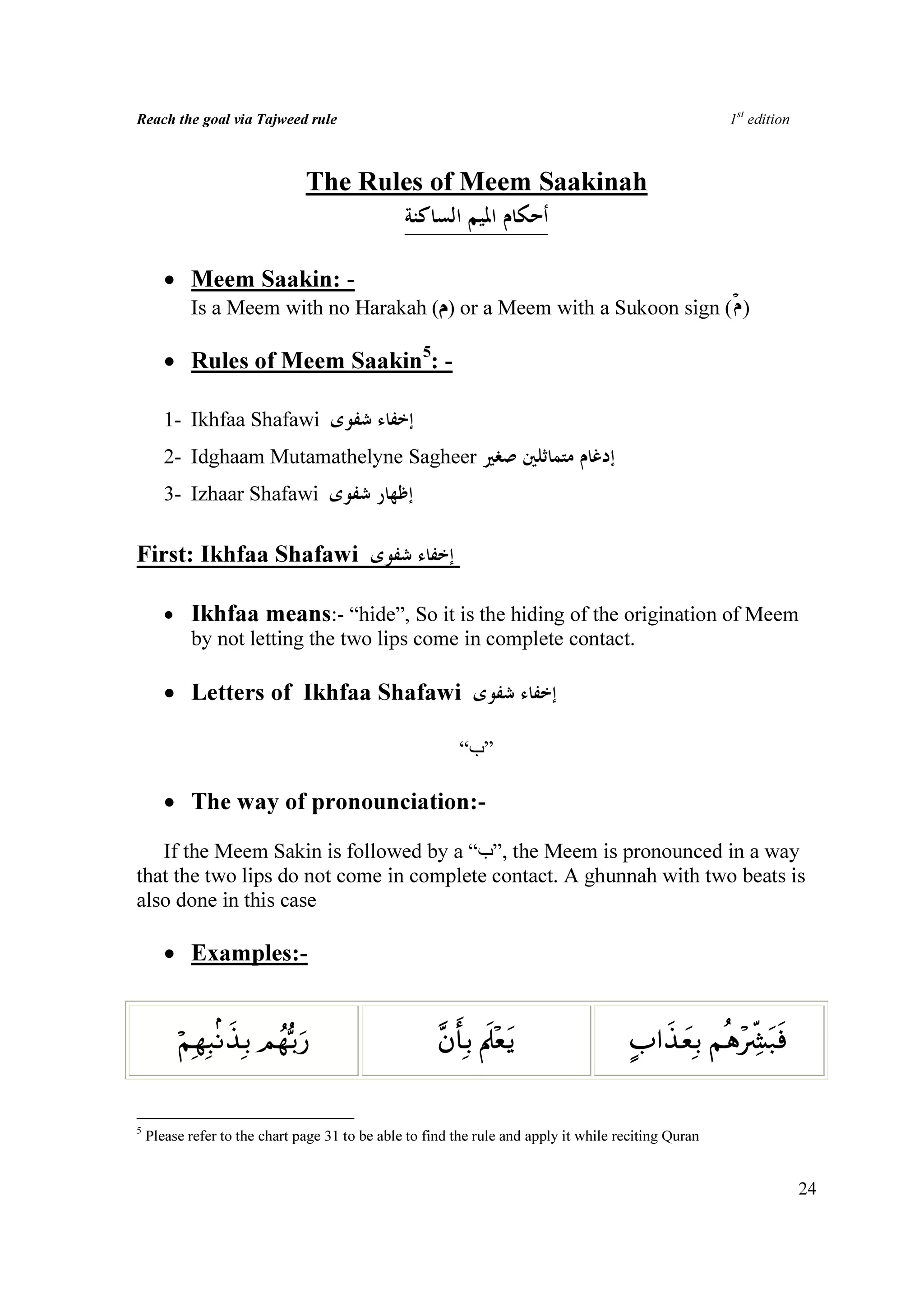 Tajweed rules | PDF