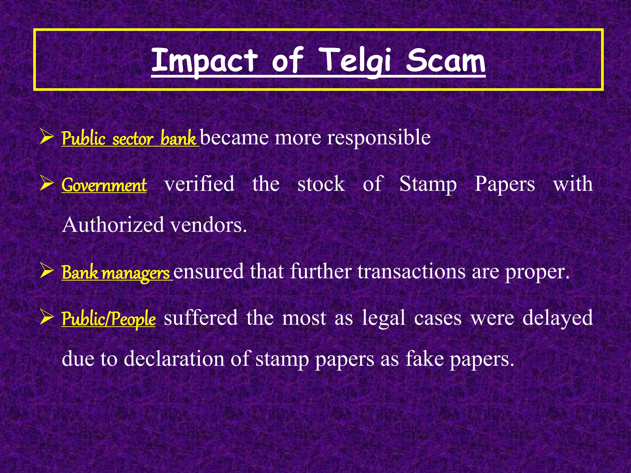 Telgi Scam | PPTX