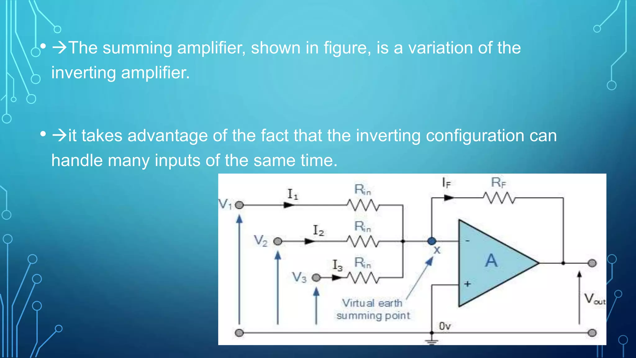 Summing Amplifer | PPTX