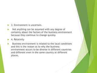 BUSINESS ENVIRONMENT (Ajeenkya D Y Patil University) | PPTX