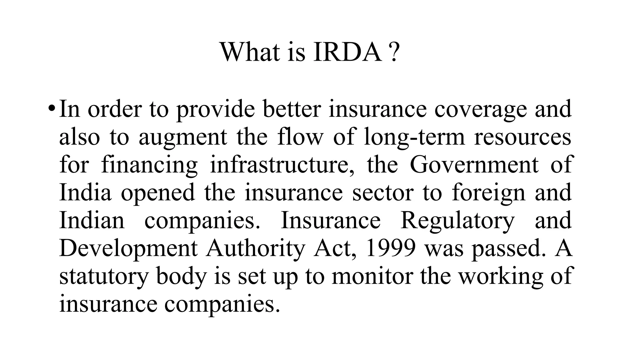 IRDA,FEMA, FERA, MRTP and Competition Act | PPTX