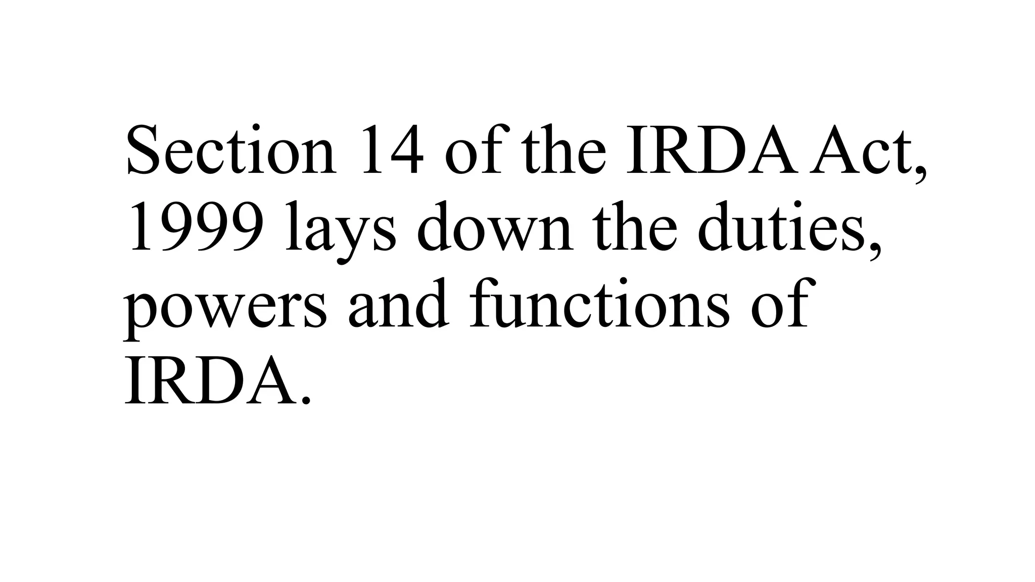 IRDA,FEMA, FERA, MRTP and Competition Act | PPTX