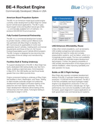 BE-4 Enginer Fact Sheet | PDF