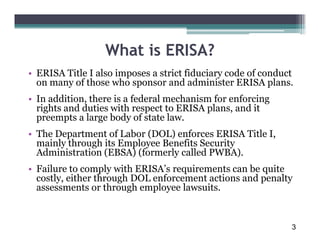 Everything You Need to Know About ERISA | PPT