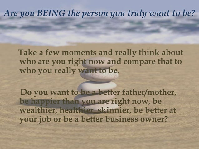 Be do - have principle | PPT