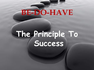 Be do - have principle | PPT