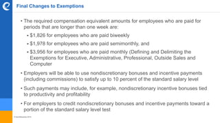 Changes in Overtime Regulations | PPT