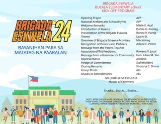 Kick Off Program with Technical Working Group | PPTX