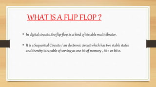 BE PPT (FLIP FLOPS) | PPTX | Programming Languages | Computing