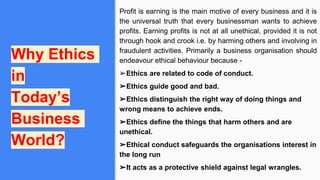 Business Ethics : session 1- a comprehensive perspective | PPT