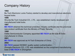 BE-TECH company profile | PPT
