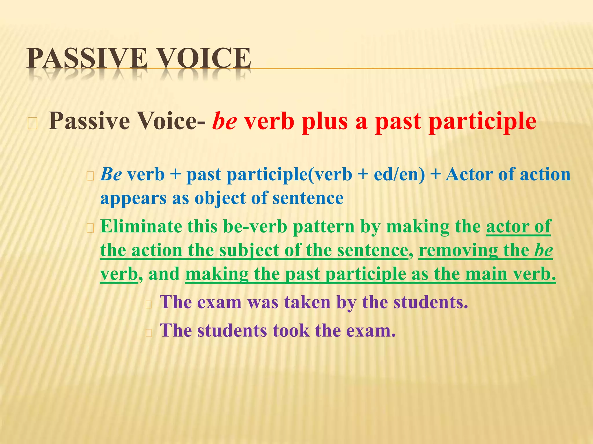 Be verb patterns | PPSX