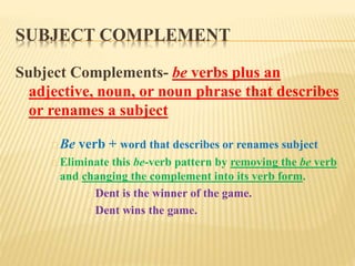 Be verb patterns | PPSX