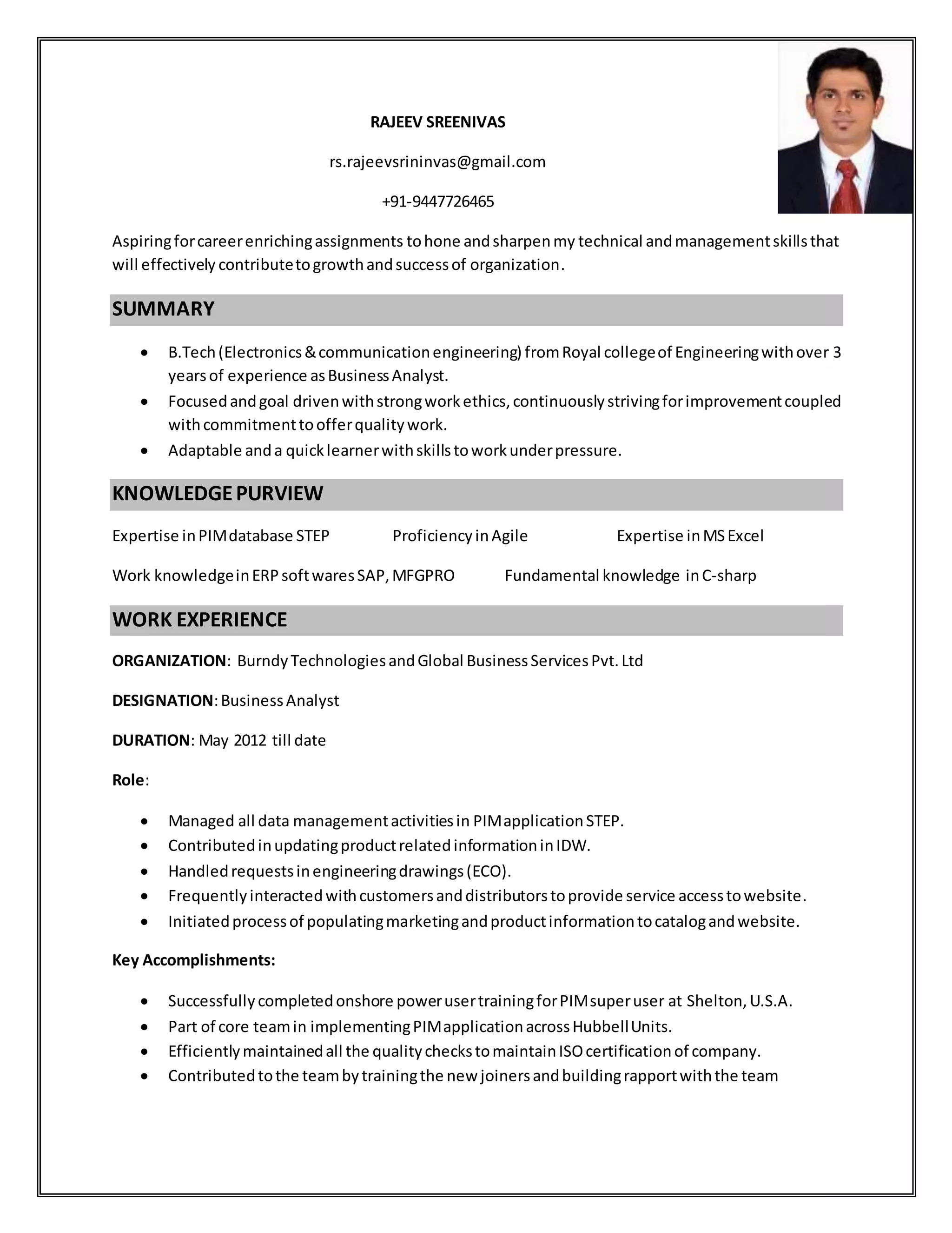 Resume_Rajeev | PDF