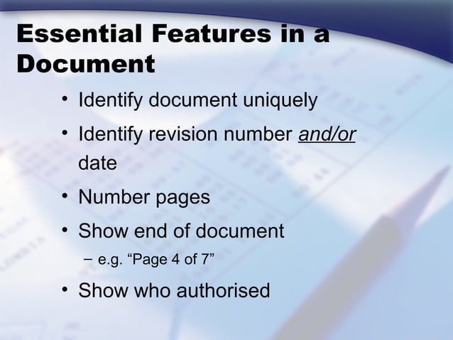 Document & Data Control | PPT | Operating Systems | Computer Software and Applications