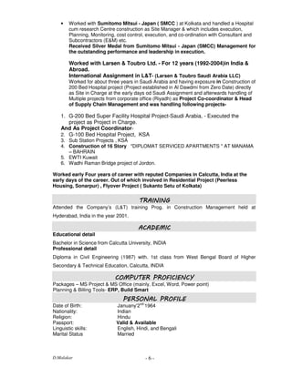 RESUME-DIPENDU MALAKAR - MARCH'2015. | PDF