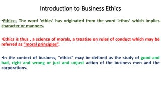 business Ethics | PPT